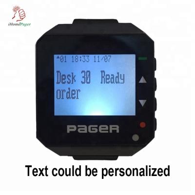 China Smart durable use Electronic calling system wrist watch pager for sale