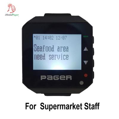 China Smart durable use Electronic calling system wrist watch pager for sale