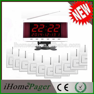 China Sistema de llamada inalámbrica de hoteles y centros comerciales de larga distancia con botón de tipo interruptor en venta
