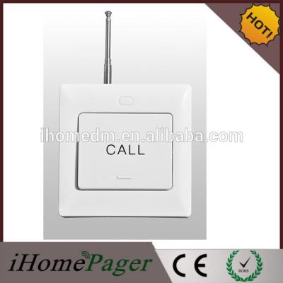 China Sistema de llamada inalámbrica de hoteles y centros comerciales de larga distancia con botón de tipo interruptor en venta