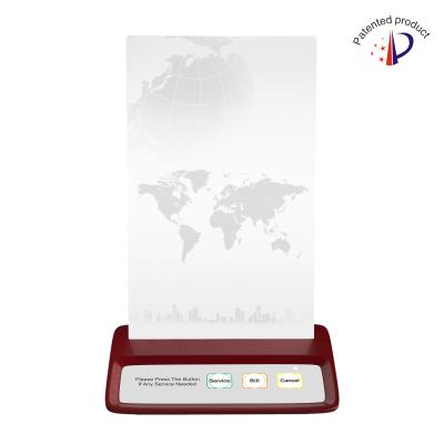 중국 메뉴 소지원 웨이터 전화 버튼 레스토랑 서비스 / 청구 / 취소 기타 키 이름 사용자 정의 지원 고객 로고 판매용