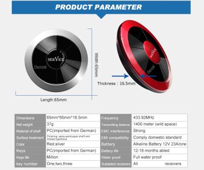 中国 2019年ベストセラーサービスとキャンセル 防水テーブルサービスコールボタン 販売のため