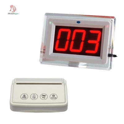 China sistema de serviço de chamadas sem fio servidor de restaurante, botão de chamada e painel de exibição à venda