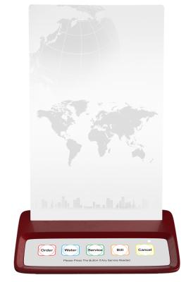 중국 고품질 무선 웨이터 호출 시스템 레스토랑 메뉴 보유자 호출 버튼 판매용