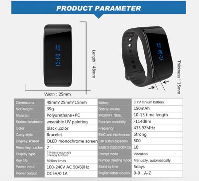 중국 고품질 무선 웨이터 호출 시스템 레스토랑 메뉴 보유자 호출 버튼 판매용