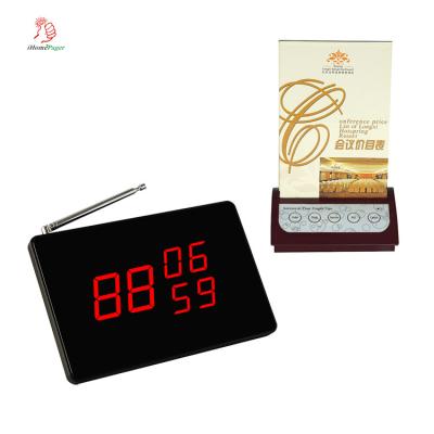 China Display de restaurante para sistema de chamadas sem fio de serviço de mesa à venda