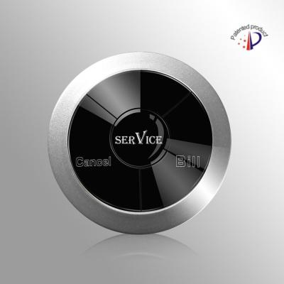 China 433.92Mhz restaurant draadloos tafeldienst bellen systeem 3 toetsen knop en display paging systeem Te koop