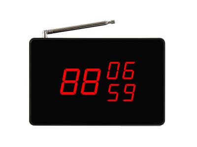 China 433.92Mhz restaurant draadloos tafeldienst bellen systeem 3 toetsen knop en display paging systeem Te koop