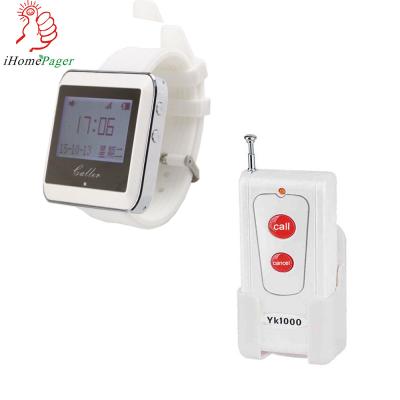 China white color watch pager and call button for wireless nurse calling system for sale