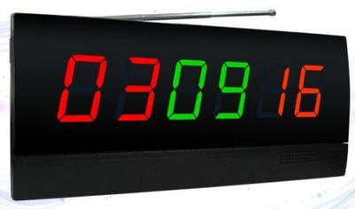 China Botão de mesa de restaurante sem fio de 3 chaves e receptor de tela de tubo digital de 3 cores à venda