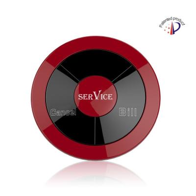 China Botão de mesa de restaurante sem fio de 3 chaves e receptor de tela de tubo digital de 3 cores à venda