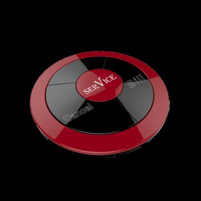 China Botão de mesa de restaurante sem fio de 3 chaves e receptor de tela de tubo digital de 3 cores à venda