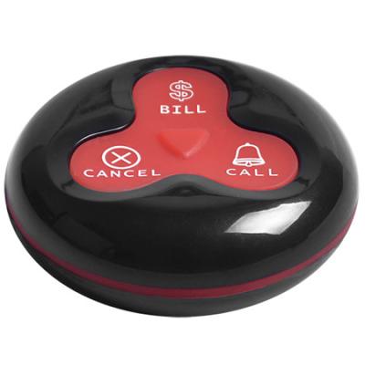 China Waterproof hotel smart long range wireless pager system display panel with three keys push button for sale