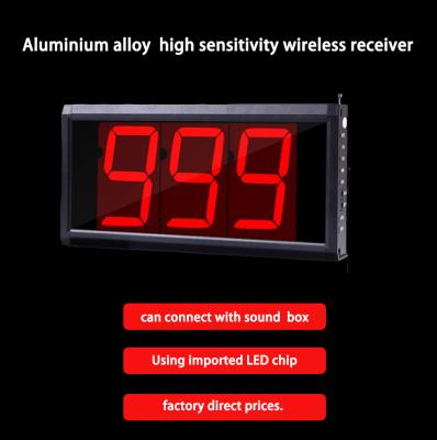 China Melhor preço 433.92MHz sistema de pager sem fio botão fino e receptor de exibição para restaurante à venda