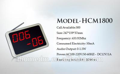 China Hot selling wireless call button table buzzer service for paging for sale