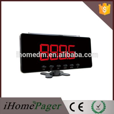 China 4 kleuren voor kiezen draadloze oproep knop met menu map en weergave nummer monitor Te koop