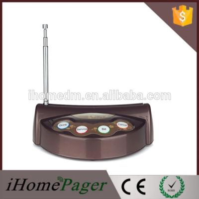 China 4 kleuren voor kiezen draadloze oproep knop met menu map en weergave nummer monitor Te koop