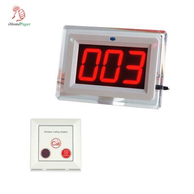 China Operação fácil barata hospital clínica paciente e enfermeiro chamada sino sistema de pager sem fio com receptor de exibição à venda