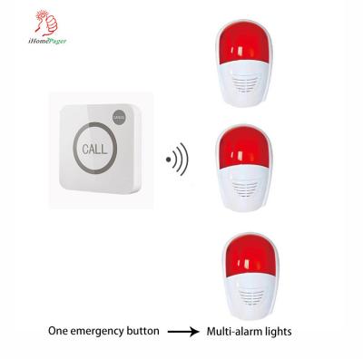 Cina sistema di allarme di alta qualità senza fili per disabilitati del bagno con pulsante di chiamata di emergenza del bagno e luce di allarme in vendita