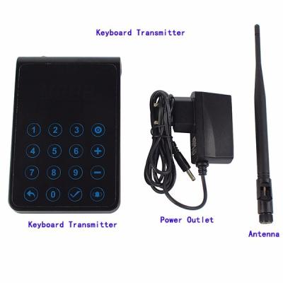 Китай Новейший беспроводный пейджер ресторана управления очереди вызов системы номера отображения с сенсорным экраном передатчика продается