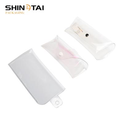 China Magnetic Sunglasses Case Transparent PVC Box Clear Jelly Beach Fashion Soft Sunglasses Case Eyewear Case for sale