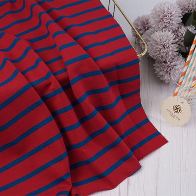 Cina Tessuto a strisce blu e rosso francese larghezza 200 cm cotone puro per felpa con cappuccio in vendita