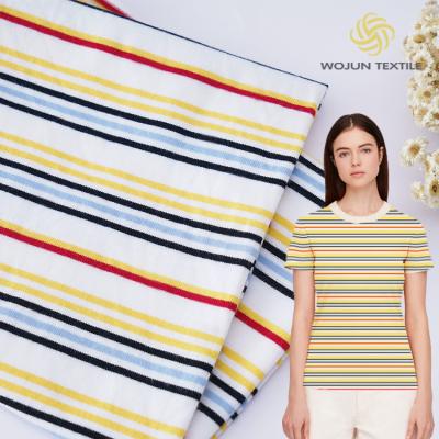 China Sterile Yarn Dyed Stripe Fabric , Leisure Wear Combing Striped Cotton Fabric for sale