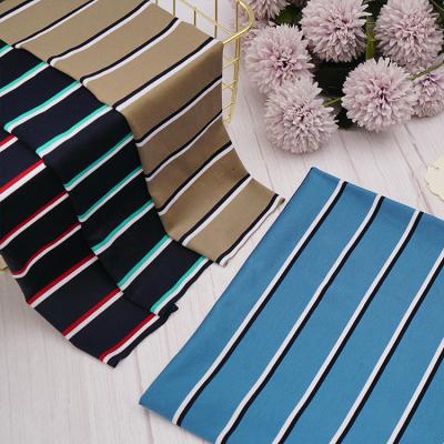 Cina L'estate ha mercerizzato il materiale respirabile della camicia a strisce del tessuto di cotone 200g 170cm in vendita
