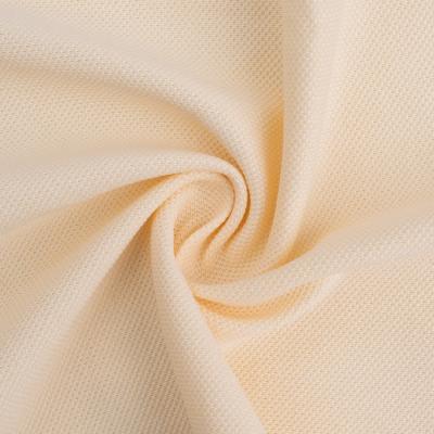 Cina Fabbricazione a doppio filo di cotone Pique resistente alle rughe Materiale per magliette di colore puro in vendita