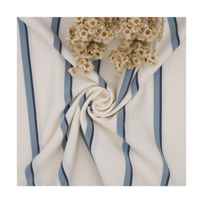 China Soft Yarn Dyed Knit Fabric , 5201 Single Face Striped Cotton Pajama Fabric for sale