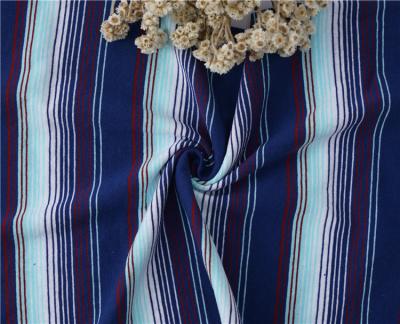 Cina Tessuti a maglia a strisce colorati a 100% di filato di cotone per abbigliamento da corsa in vendita