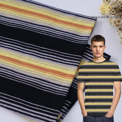 Китай Skin Friendly Comfortable Striped Cotton Fabric For Polo Shirt продается