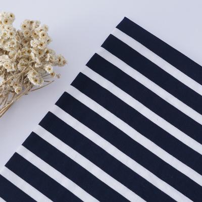 Cina Tissu di cotone traspirante jersey materiale a righe morbide per polo in vendita