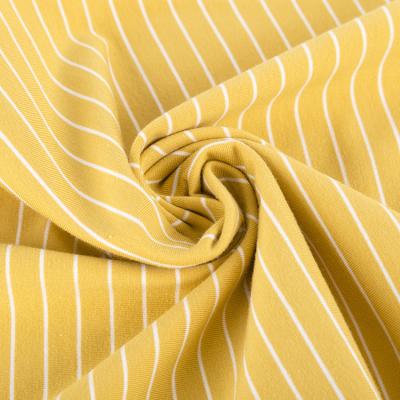 Cina Moderno Confortevole T-shirt in tessuto di cotone a righe in jersey semplice in vendita