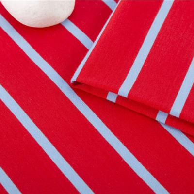 Cina Tessuto di cotone a strisce, idratante, traspirante, confortevole, per maglietta in vendita