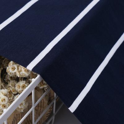 Cina Supporta la personalizzazione e il tessuto di materiale a strisce di cotone di moda e morbido per la maglietta in vendita