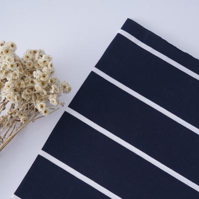 Cina Supporta la personalizzazione e il tessuto di materiale a strisce di cotone di moda e morbido per la maglietta in vendita