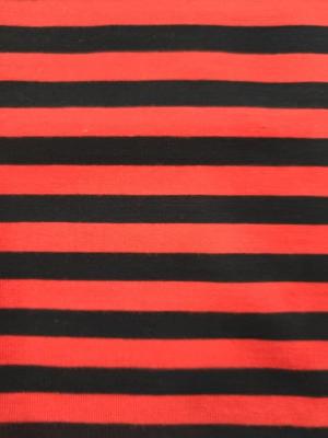 중국 반 펠링 및 쉽게 변형되지 않는 부드러운 면 줄무늬 물질 티셔츠 판매용