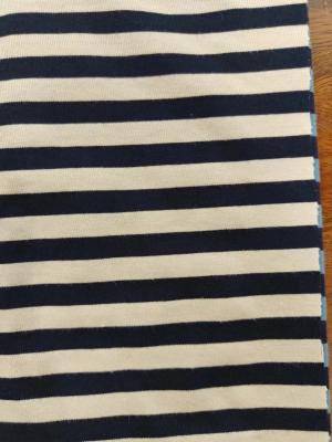 중국 반 펠링 및 쉽게 변형되지 않는 부드러운 면 줄무늬 물질 티셔츠 판매용