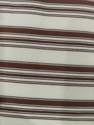 중국 고급 부드럽고 건강한 편안한 질감 스트라이프 된 직물 운동복 판매용