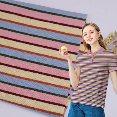 China Tessuti a maglia a righe morbidi e idratanti e lisci per abbigliamento casual for sale