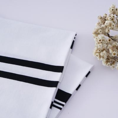 Cina Elastico e naturale e confortevole e traspirante tessuto a maglia a righe per polo in vendita