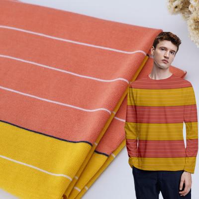China Tissu a maglia a strisce sano e traspirante per abbigliamento casual for sale