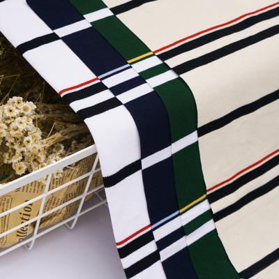 Cina Tessuti a maglia a righe morbidi e idratanti e lisci per abbigliamento casual in vendita