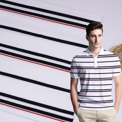China Tessuti a maglia a righe morbidi e idratanti e lisci per abbigliamento casual for sale