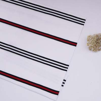 Cina Tessuto a maglia a strisce di alta qualità per polo. in vendita