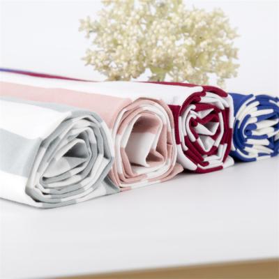 중국 건강하고 부드럽고 피부 친화적 인 자연스러운 줄무늬 넥타이 직물 판매용