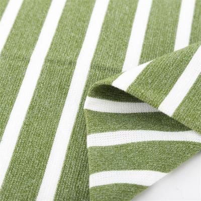 China Tessuto a maglia a righe elastico e comodo e morbido per abbigliamento casual for sale