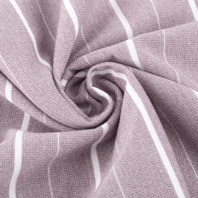 중국 Breathable And Stylish Comfortable Soft Striped Knit Fabric For T-Shirt 판매용