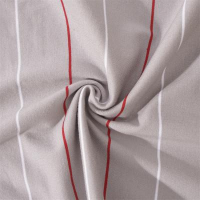 Cina Moderno versatile morbido Moderno facile cura Materiale a righe Tessuto per maglietta in vendita